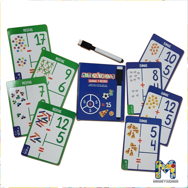 Cartas Matemáticas Sumas y restas