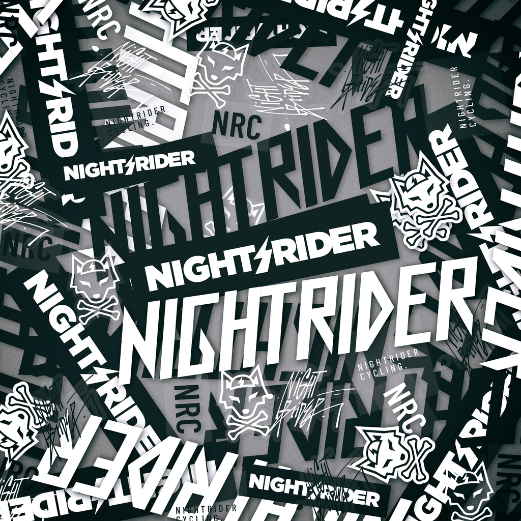 STICKERS NIGHTRIDER PACK LOGO X12 - Nightrider Clothing