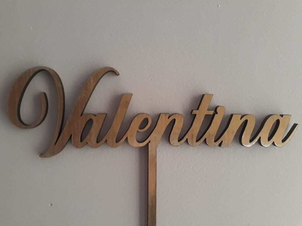 CAKE TOPPER NOMBRE PERSONALIZADO - Pitucas Deco