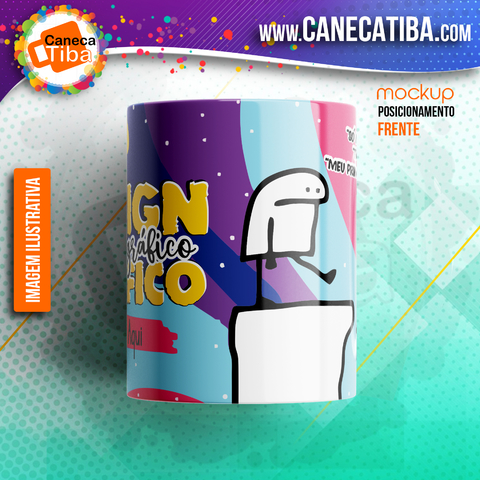 Caneca Flork Design Gráfico
