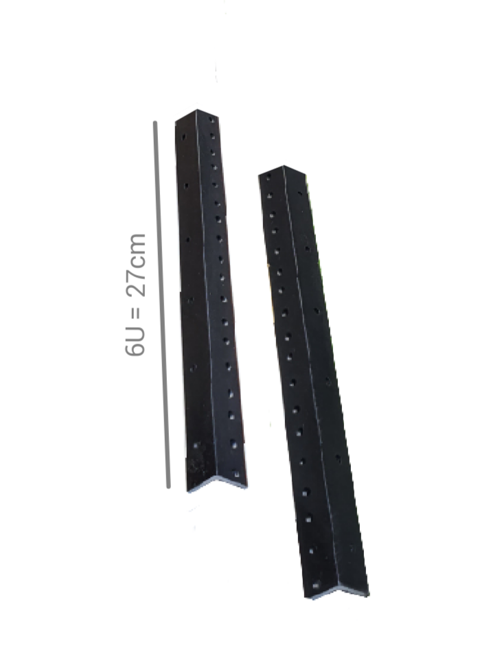 Perfil Rack 19 Polegadas -4 Barras 6u + Bandeja Rack