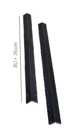 Perfil De Rack 8u - 4 Unidades - Universalcases