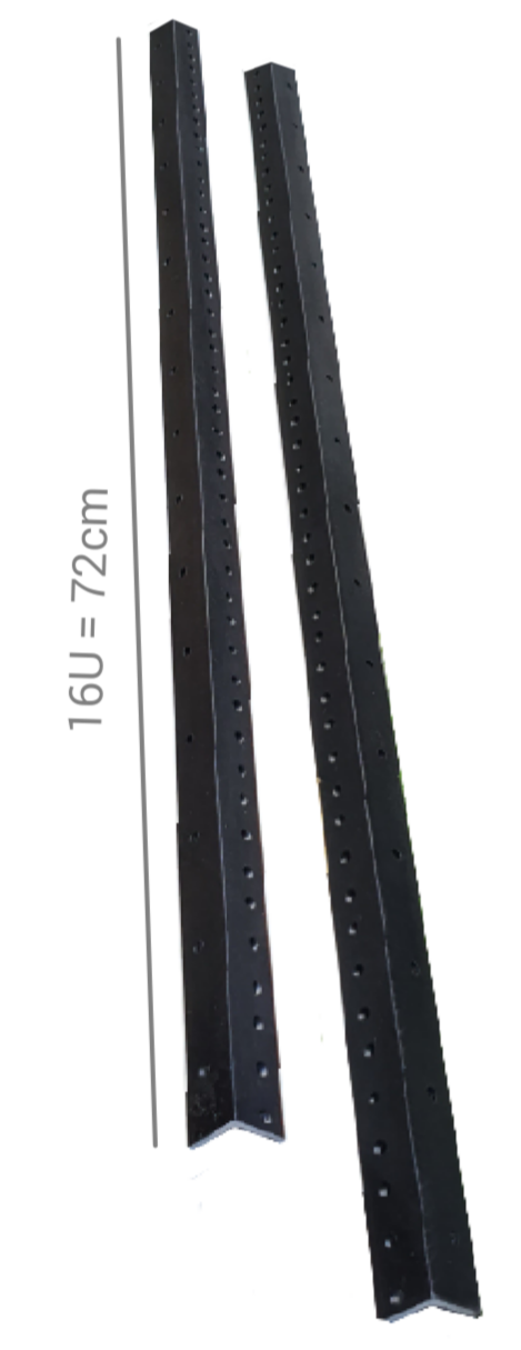 Perfil De Rack 19 Polegadas - 4 Barras 16u
