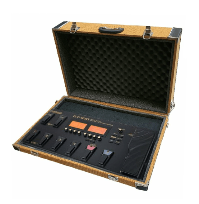 FLIGHT case para Boss gt100 - estilo clássico mostarda gt-100