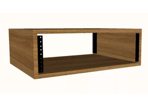 Rack De Estúdio 3u Padrao Madeirado MLZ