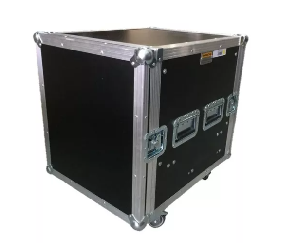 Flight Case Rack 12u Prof. Util 55cm Com Rodas MLZ