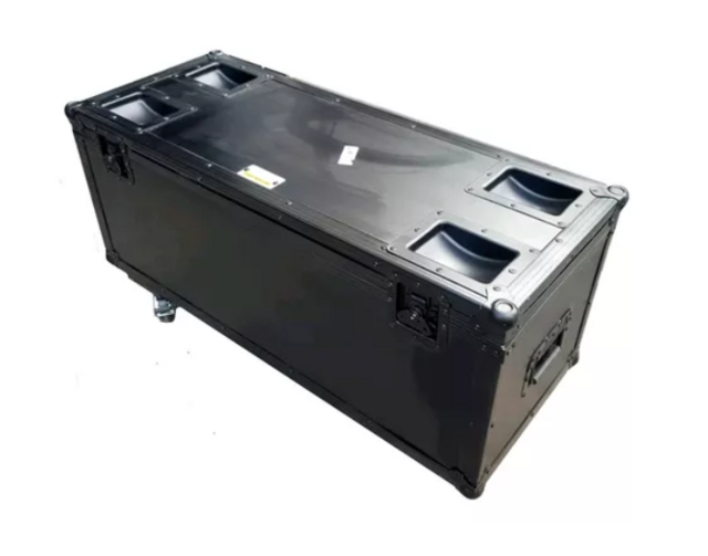 Case Baú 100x40x40 Com Rodas Suporte Black MLZ