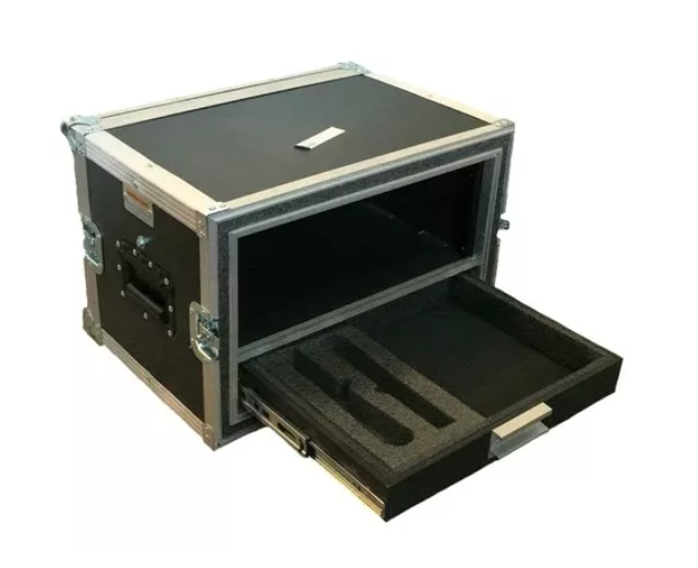 Road Case Rack 2u + Gaveta C Amortecimento P Shure Anxient MLZ