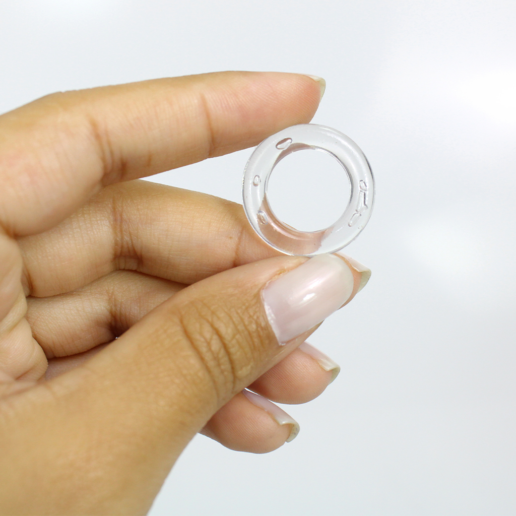 Argola Plástica Transparente Para Artesanato 2,3cm 10 Unidades