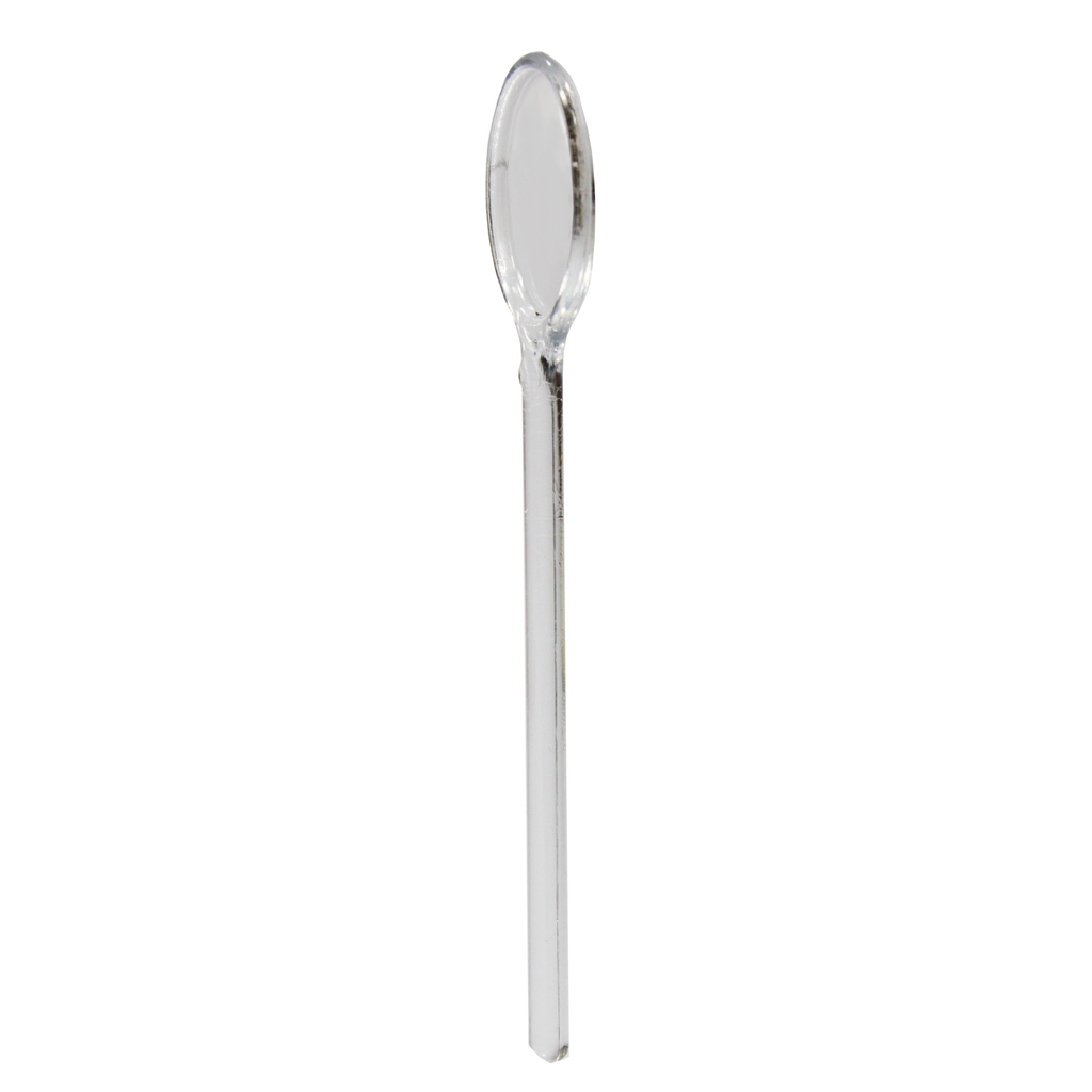 Colher Mini Transparente - 50 Unidades - Russo Art