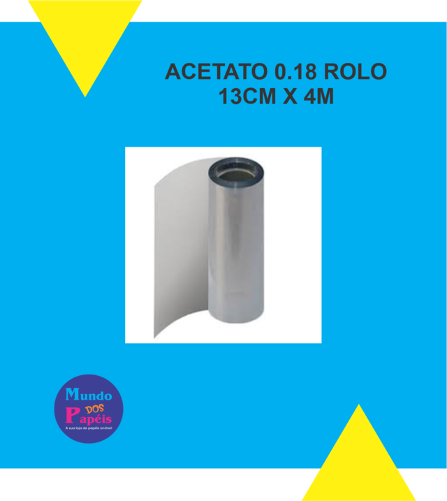ACETATO ROLO 13 cm x 4 m - Comprar em Mundo dos Papéis