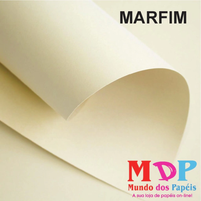 Papel Color Plus Marfim 180G A4 20 fls