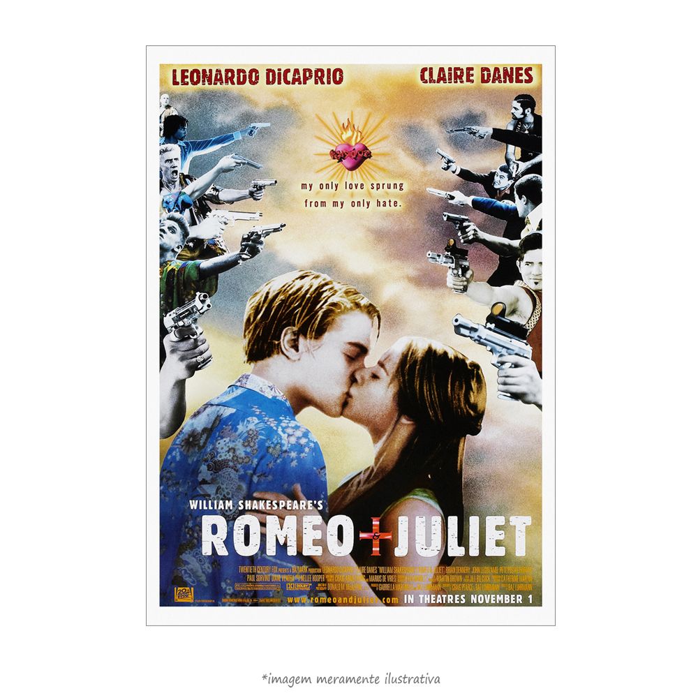 Poster Romeo + Juliet, no QueroPosters.com