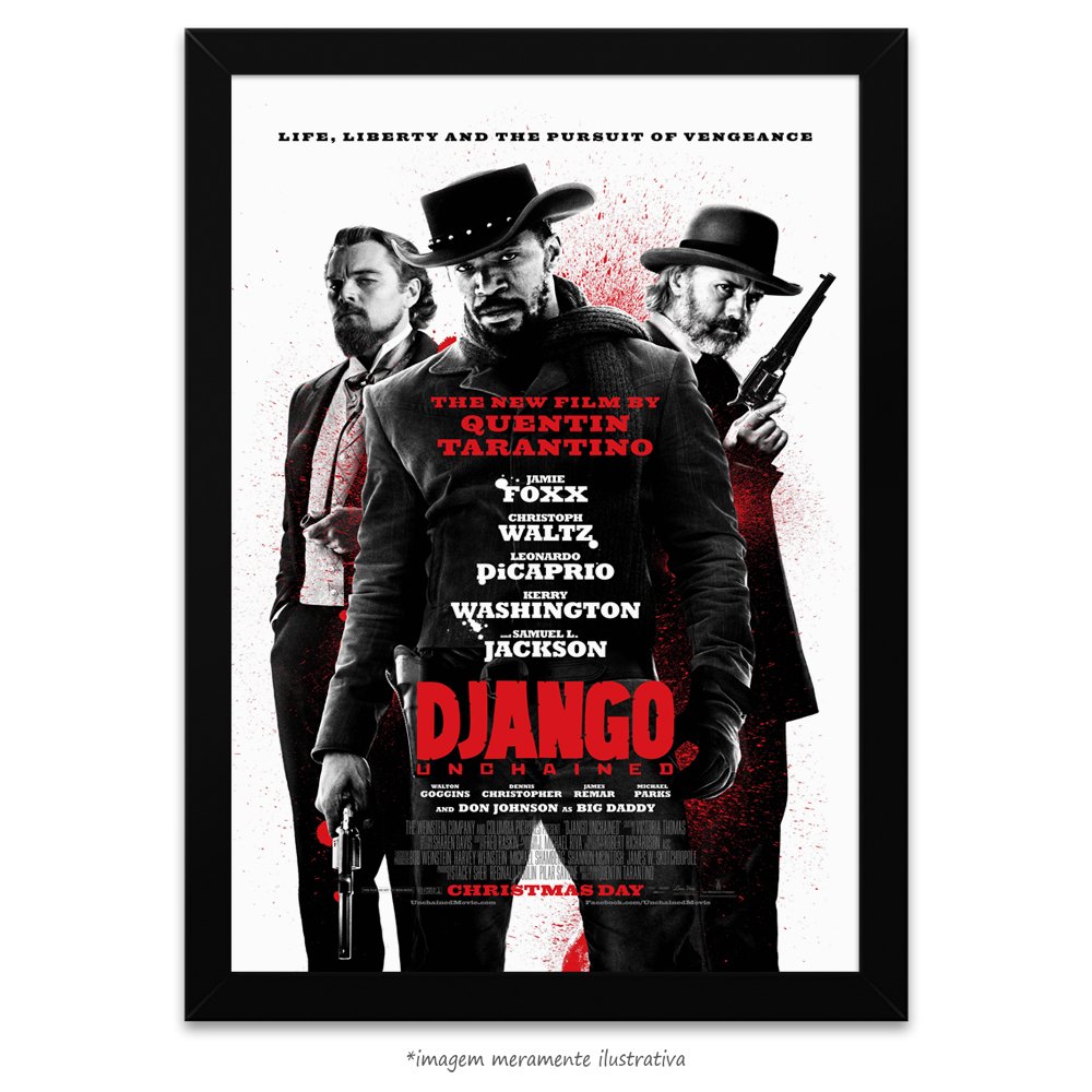 Poster Django Livre, no QueroPosters.com