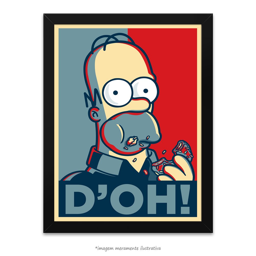 Poster Homer Simpson D'oh, no QueroPosters.com