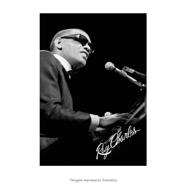 Poster Ray Charles, no QueroPosters.com