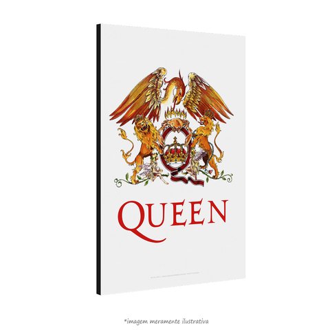 Poster Queen - Brasão com Fundo Branco, no QueroPosters.com