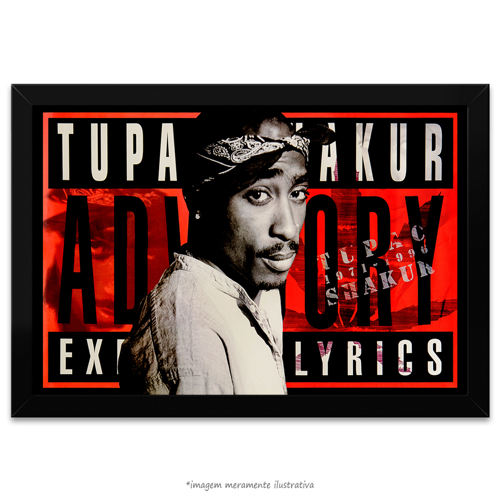 Poster Tupac Shakur - 2pac, no QueroPosters.com