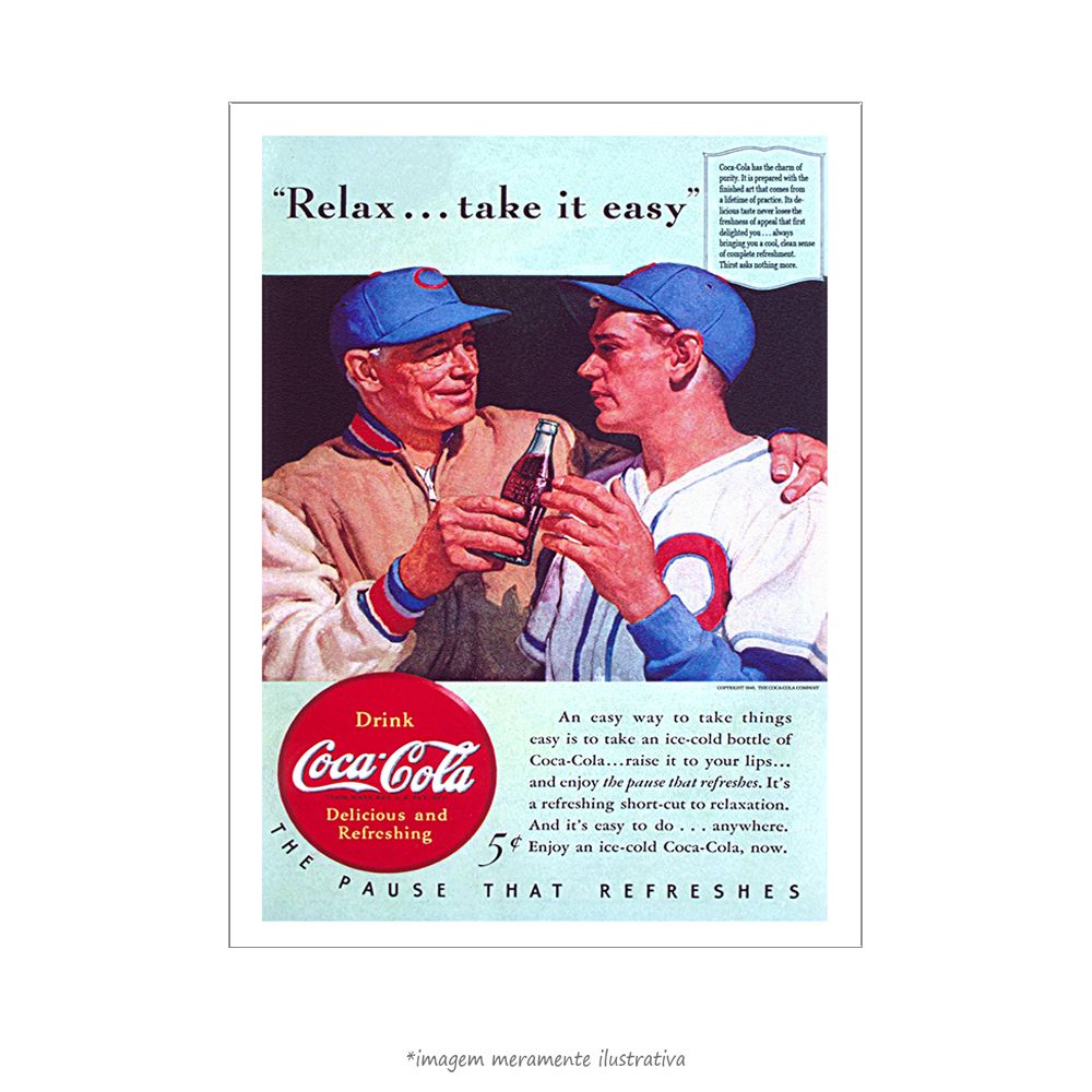 Poster Coca-Cola: Relax... Take it Easy