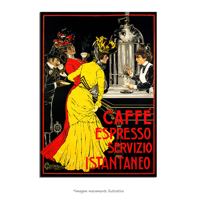 Poster Cartaz Caffe Espresso 1900, no QueroPosters.com