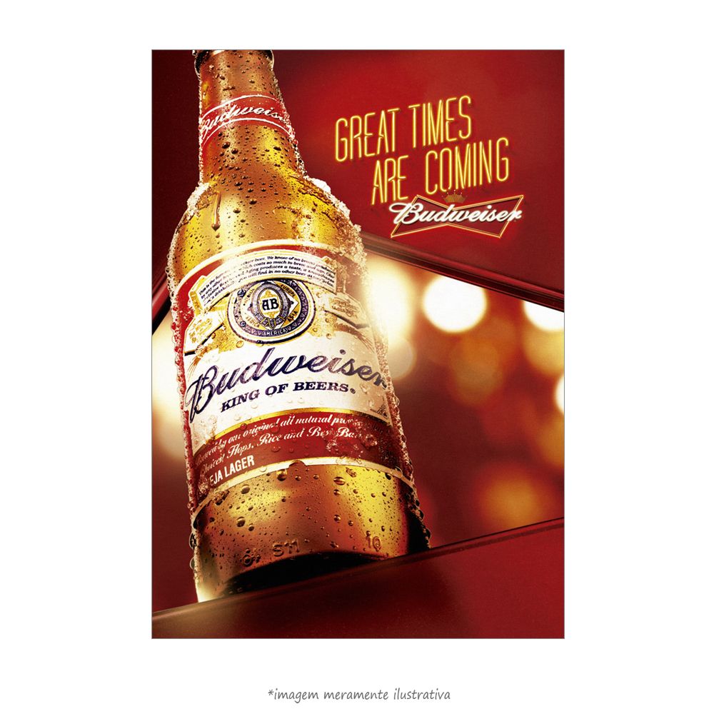 Poster Budweiser Garrafa, no QueroPosters.com