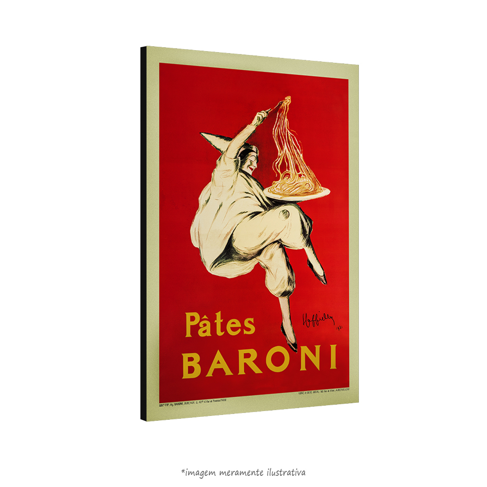 Poster Vintage Pates Baroni, no QueroPosters.com