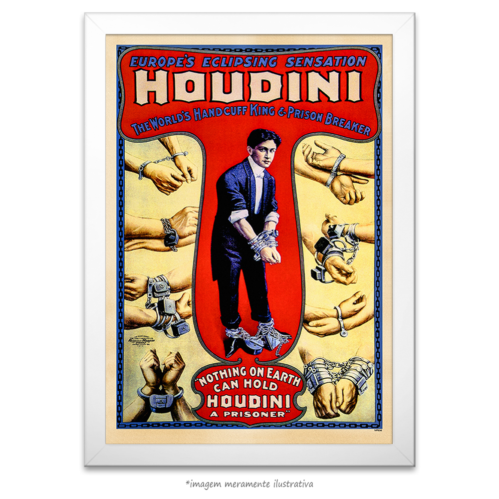 Poster Harry Houdini, no QueroPosters.com