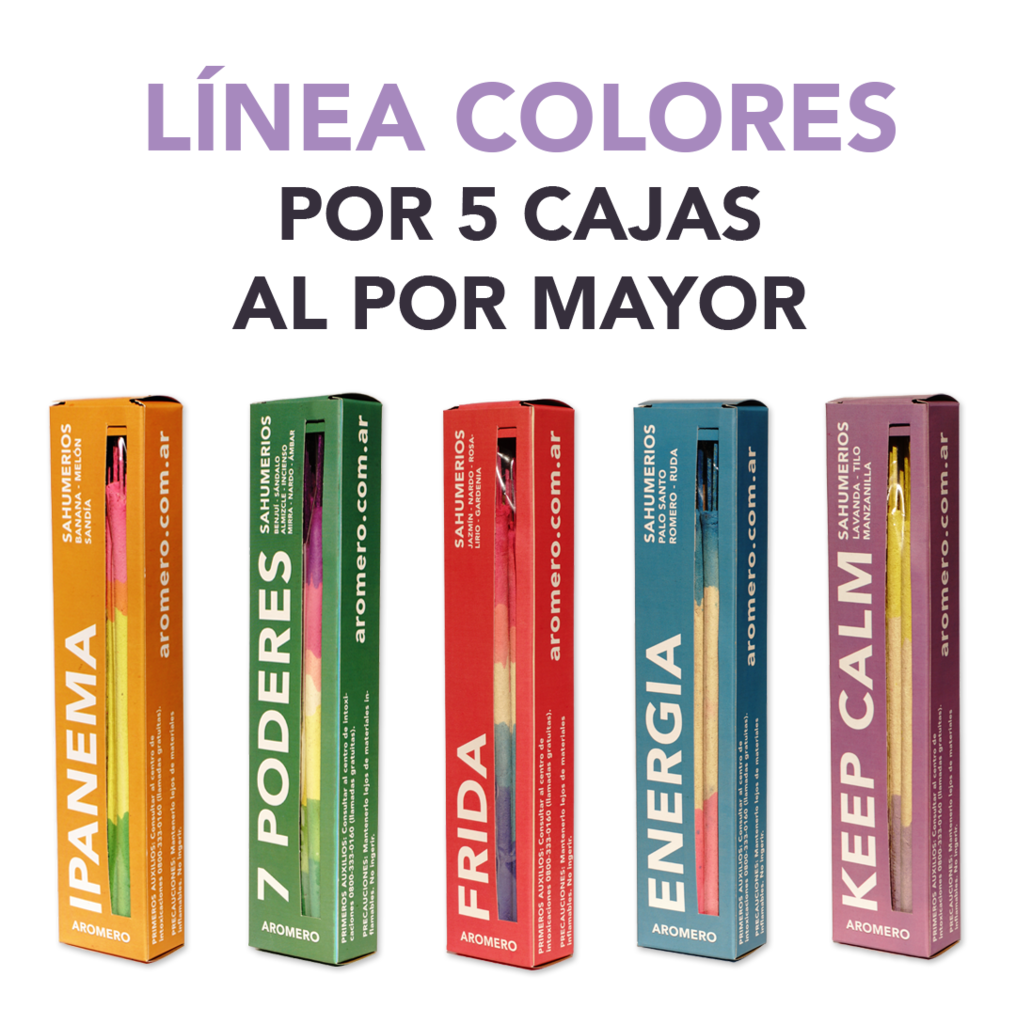 CAJAS LÍNEA COLORES x 5 u. - Comprar en Aromero