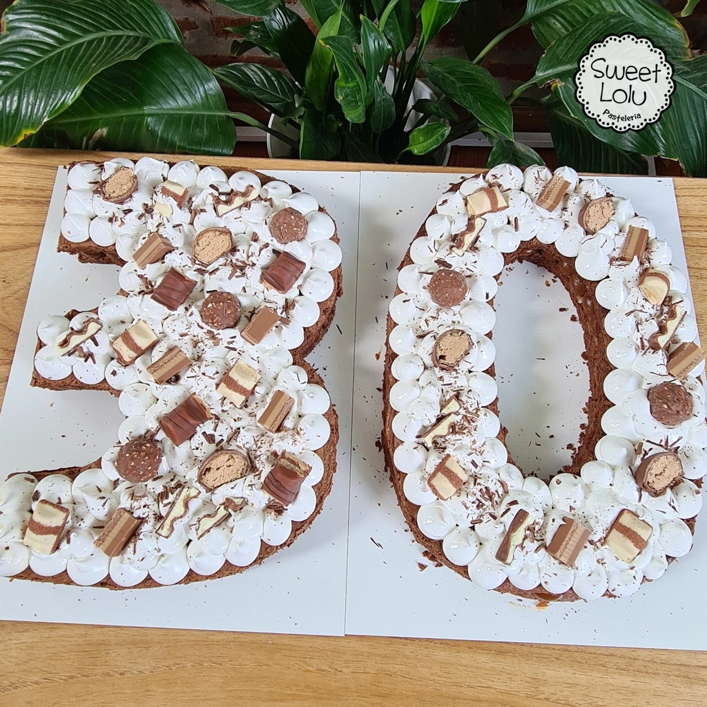 NUMBER CAKE BROWNIE XL - Comprar en Sweet Lolu