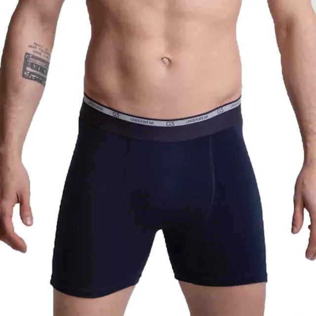 Pack Por Mayor 6 Boxer G3 Algodón y Lycra Pierna Larga Liso Art.3300