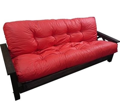 Colchon De 2 Plazas Para Futon De 3 Cuerpos Cuero Ecologico(ART 1628)