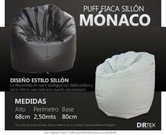 Puff Fiaca Sillón Mónaco Cuero Ecológico( ART 1656)