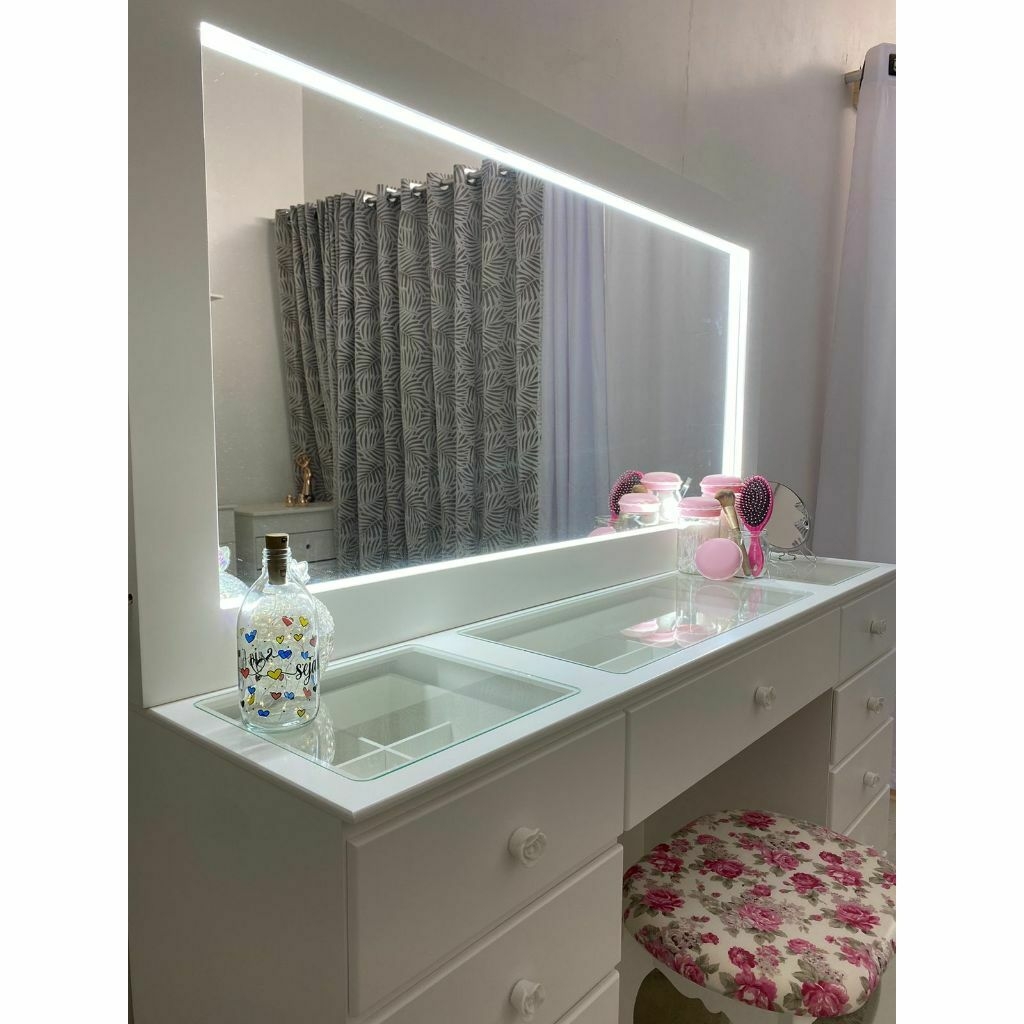 PENTEADEIRA CAMARIM LUXO 1M50 COM LED