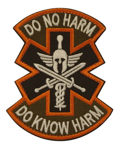 Parche Bordado Cruz Do No Harm Do Know Harm Paramedic Emer 2