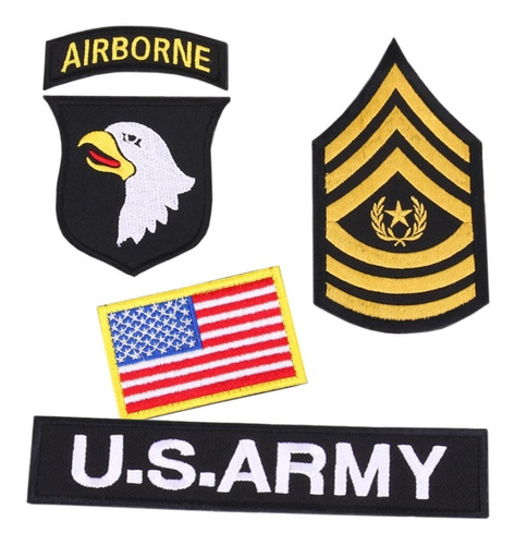 Parche Militar Bordado U.s Army Kit Completo Airborne 101 St