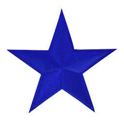Parches Bordados Apliques Estrella Estrellas Azul