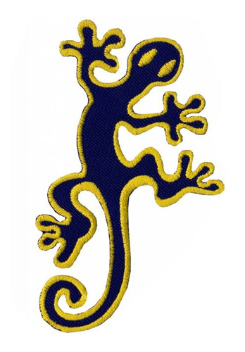 Parche Bordado Aplique Animales Iguana Mod 104