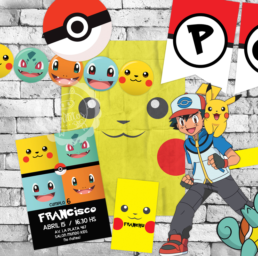 Kit imprimible Pokemon - Comprar en Tres Cerditos Kits