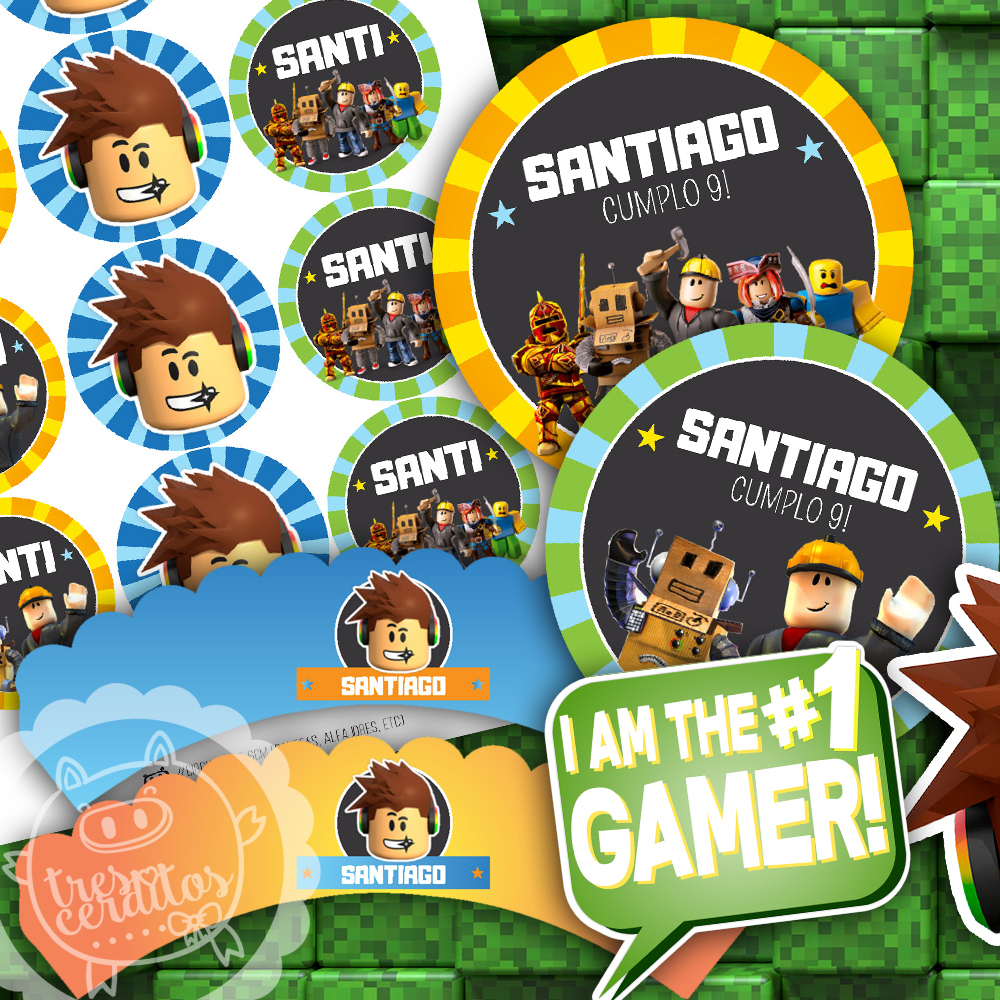 Kit imprimible Roblox Game - Tres Cerditos Kits