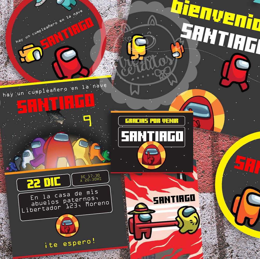 Kit imprimible Among Us, imprimible impostor, tripulante, pdf Among us.