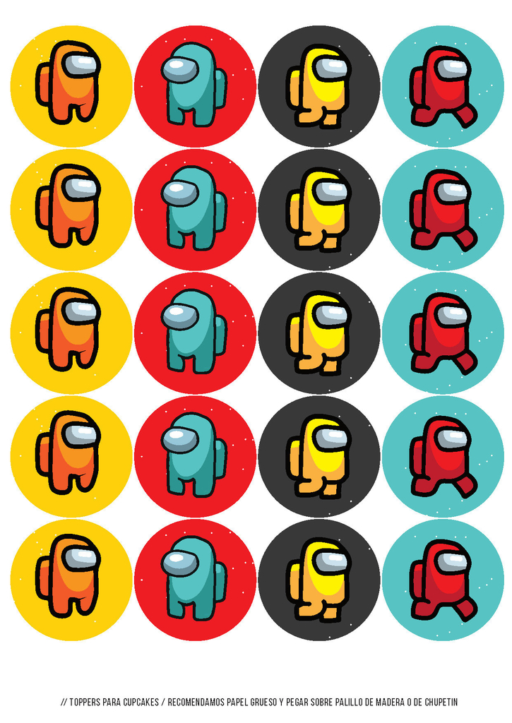 Kit imprimible Among Us, imprimible impostor, tripulante, pdf Among us.