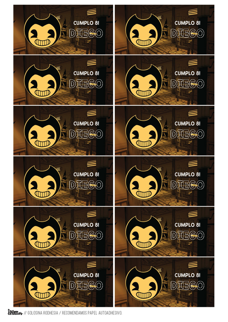 Kit imprimible Bendy