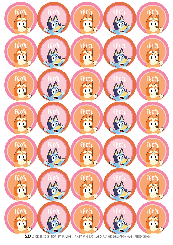 kit imprimible bluey editable