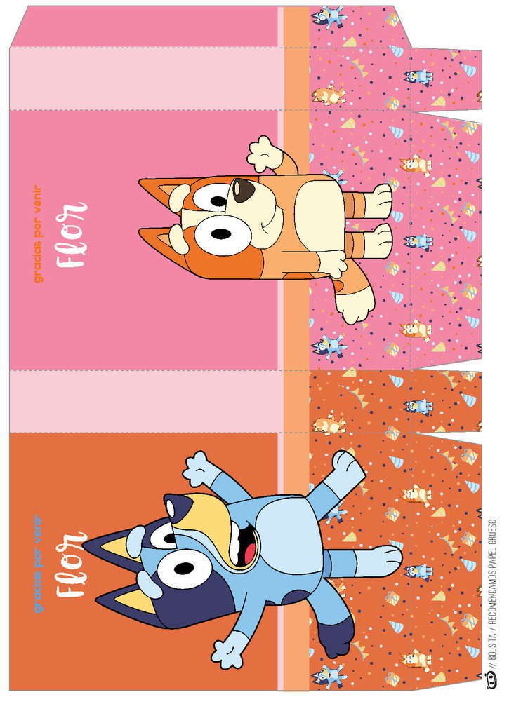 kit imprimible bluey editable