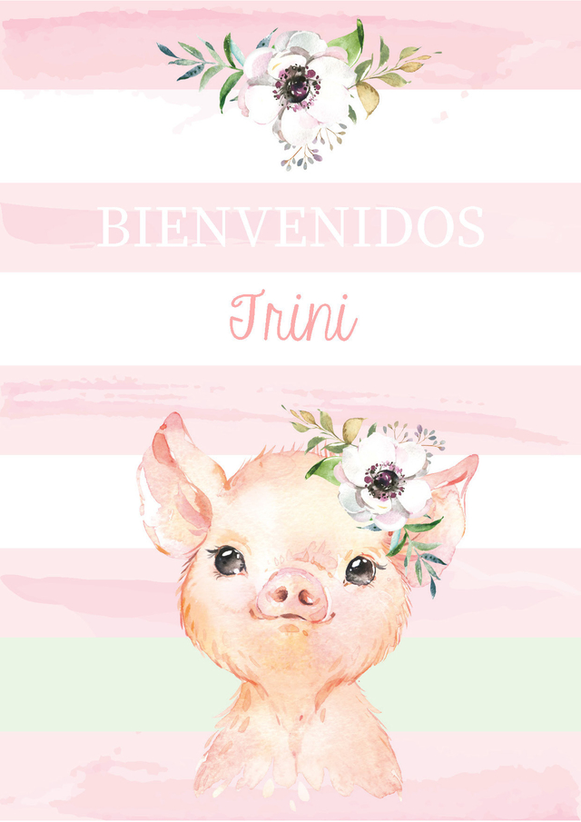 kit imprimible cerdita