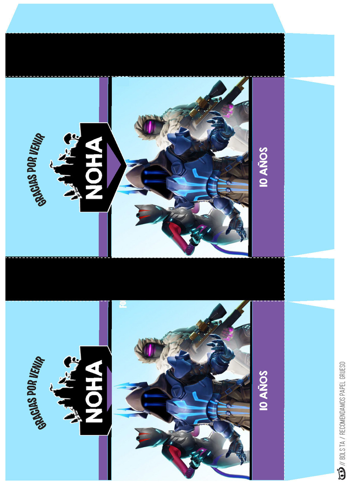 kit imprimible fortnite para cumpleaños pdf editable