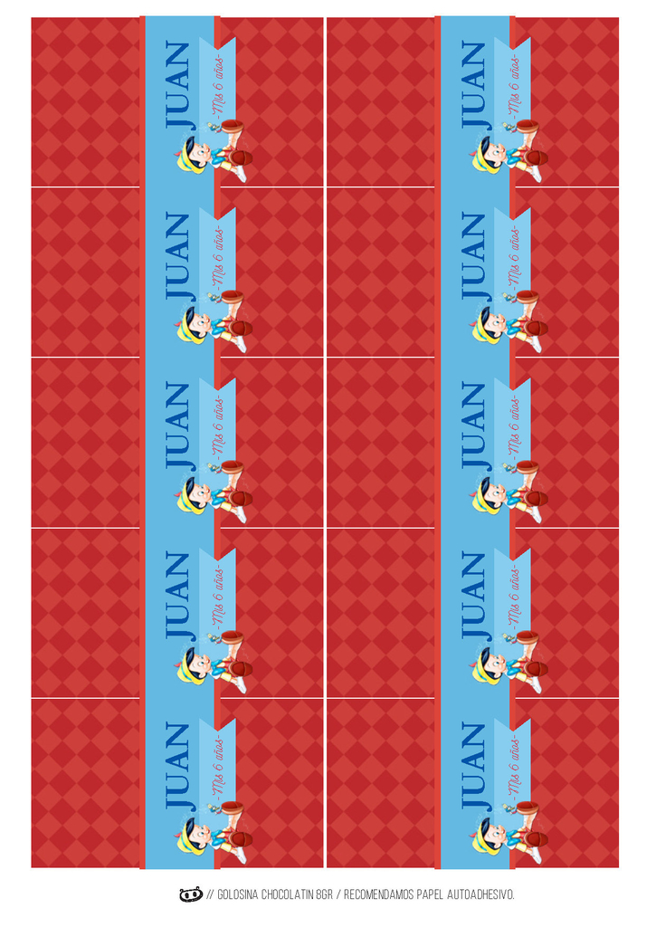 Kit imprimible Pinocchio - Tres Cerditos Kits