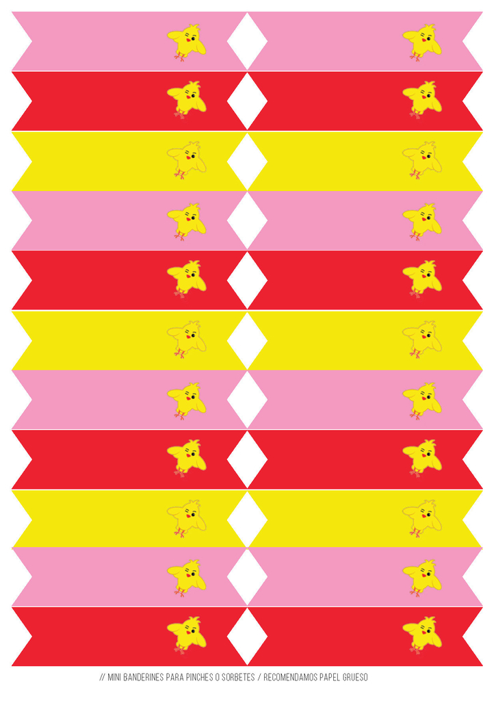 Kit imprimible Plim Plim en rosa - Tres Cerditos Kits