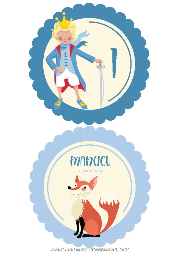KIT IMPRIMIBLE EL PRINCIPITO - Tres Cerditos Kits