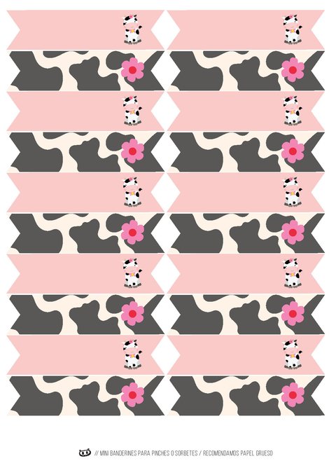 KIT IMPRIMIBLE VACA LOLA - Tres Cerditos Kits